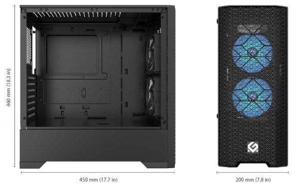 Metallic Gear Neo Air ATX Mid Tower RGB Gaming Case price in BD